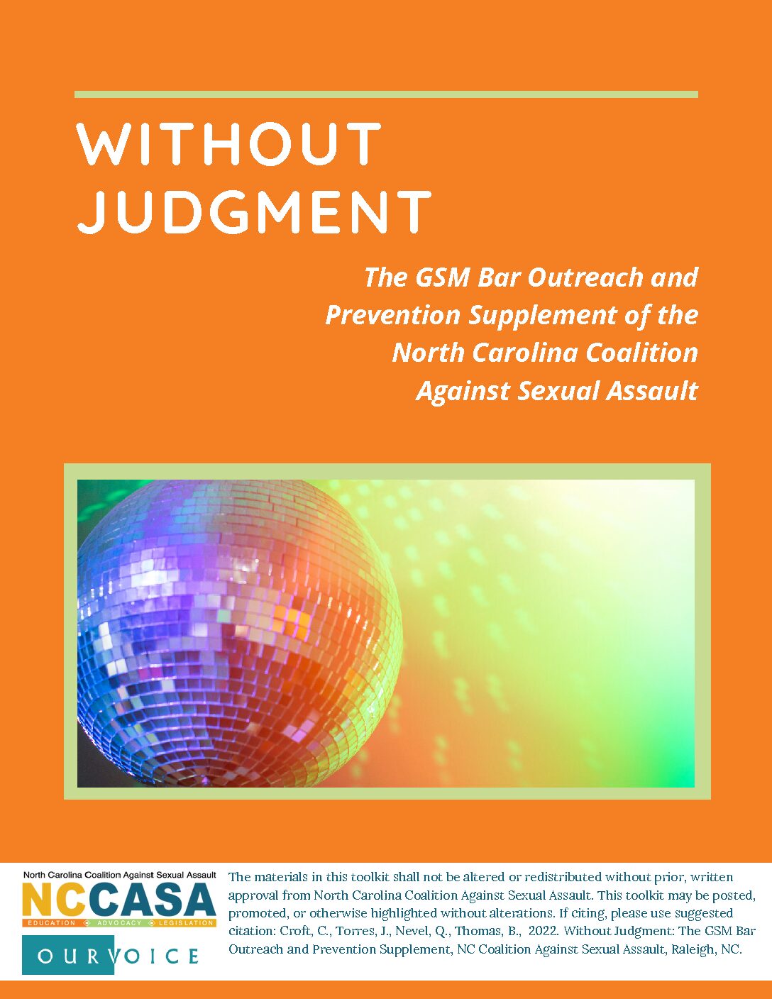Portfolio: Without Judgment – The GSM Bar Outreach and Prevention ...